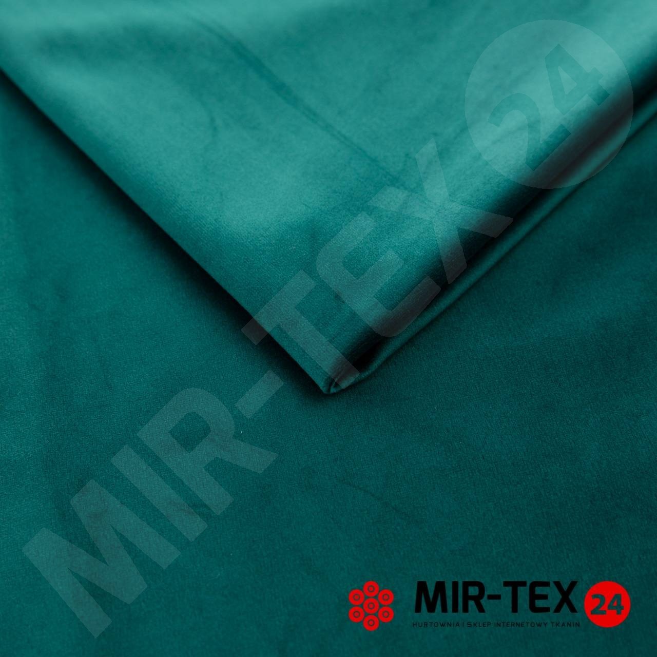 Tkanina Magic Velvet 2221 ciemnoszmaragdowy Zakupy online w Mir-tex24
