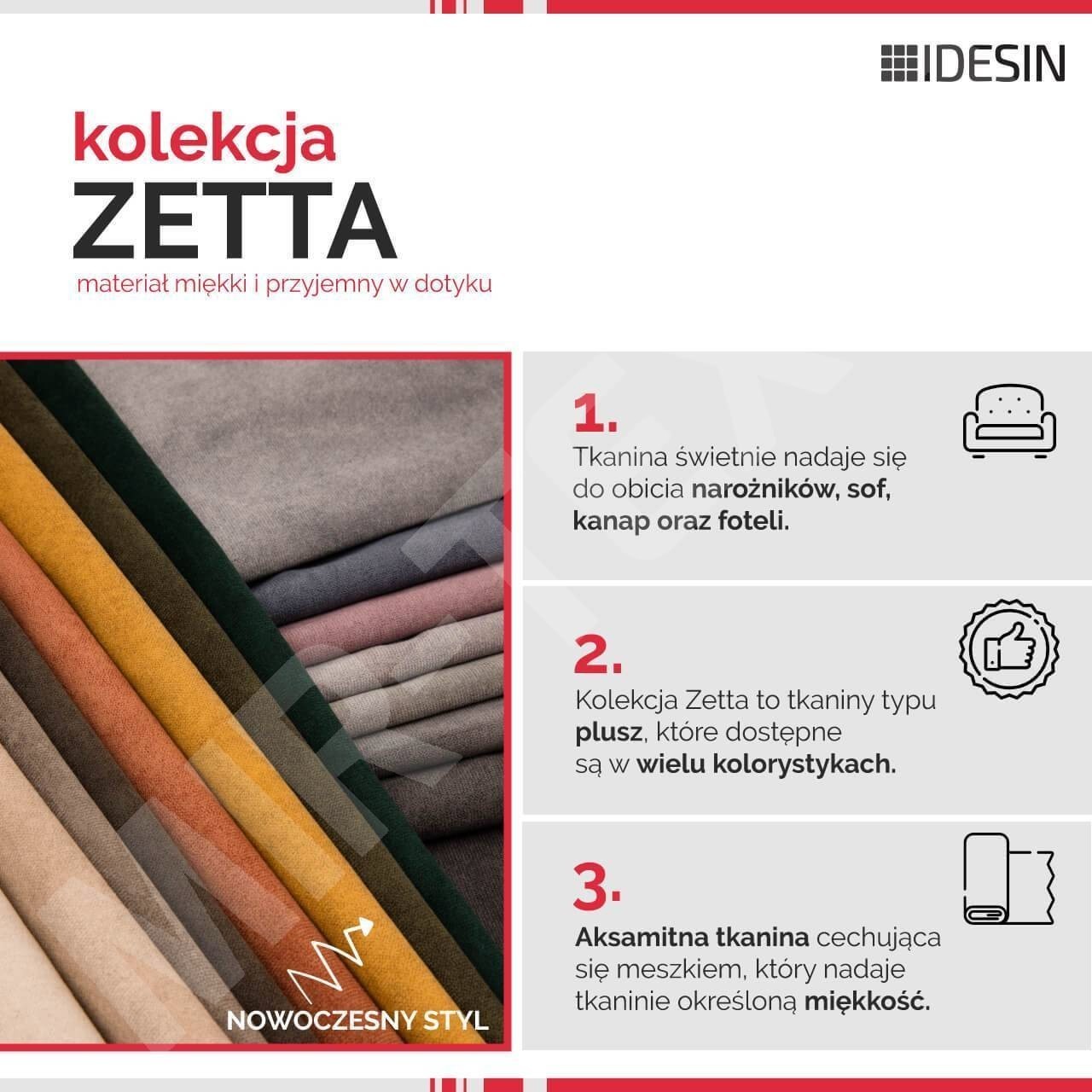 Tkanina Zetta 293 płowy beż Wytrzymała i praktyczna
