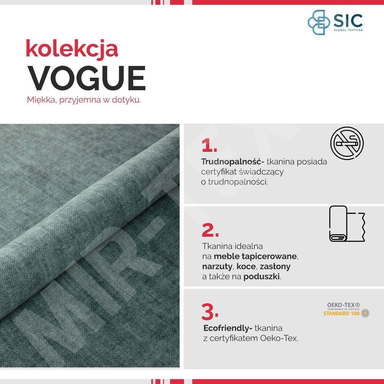Tkanina Vogue 16 grafitowy ⇒ niska cena!