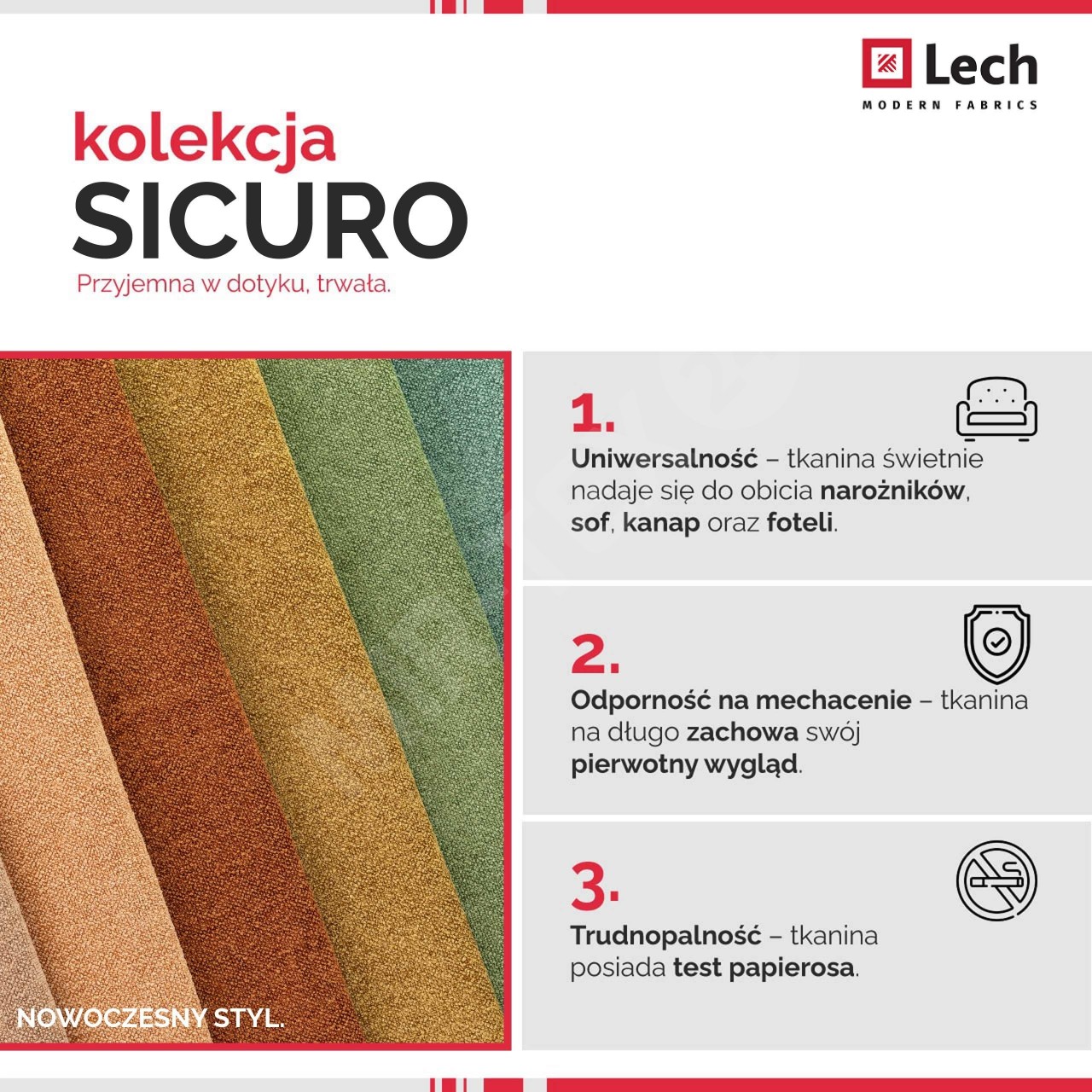 Tkanina Sicuro 50 szarobeż | plecionka